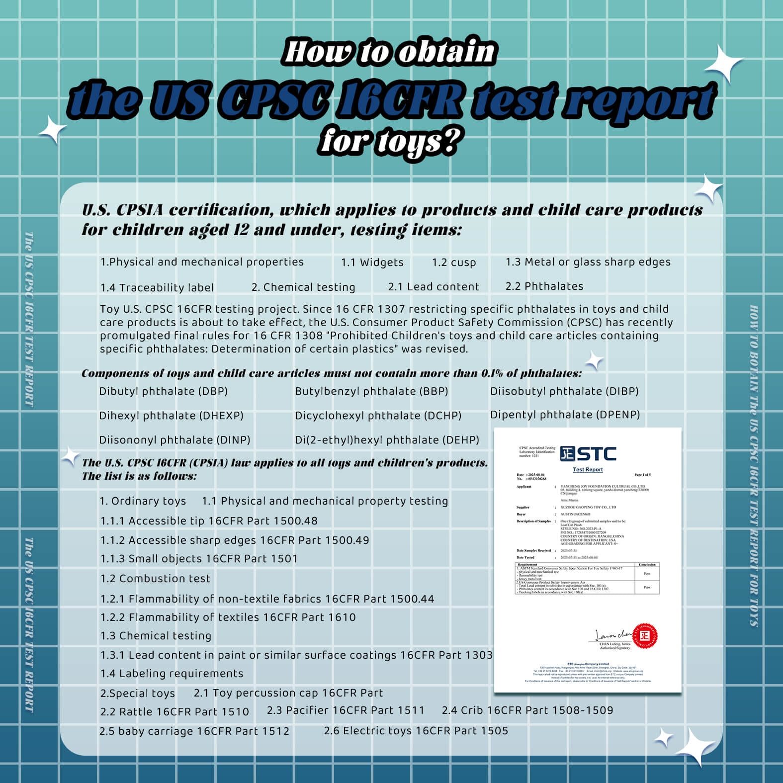 How to obtain the US CPSC 16CFR test report for toys? - Xuzhou Gaopeng Toy